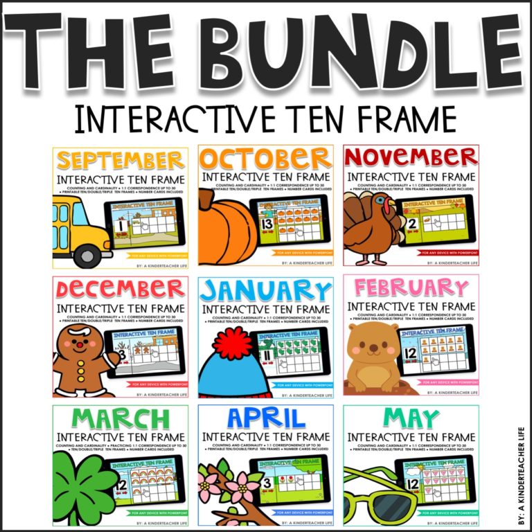 How to use Digital Ten Frames - A Kinderteacher Life