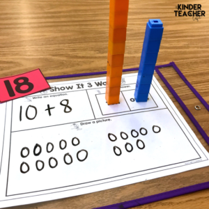 Decomposing Teen Numbers - A Kinderteacher Life