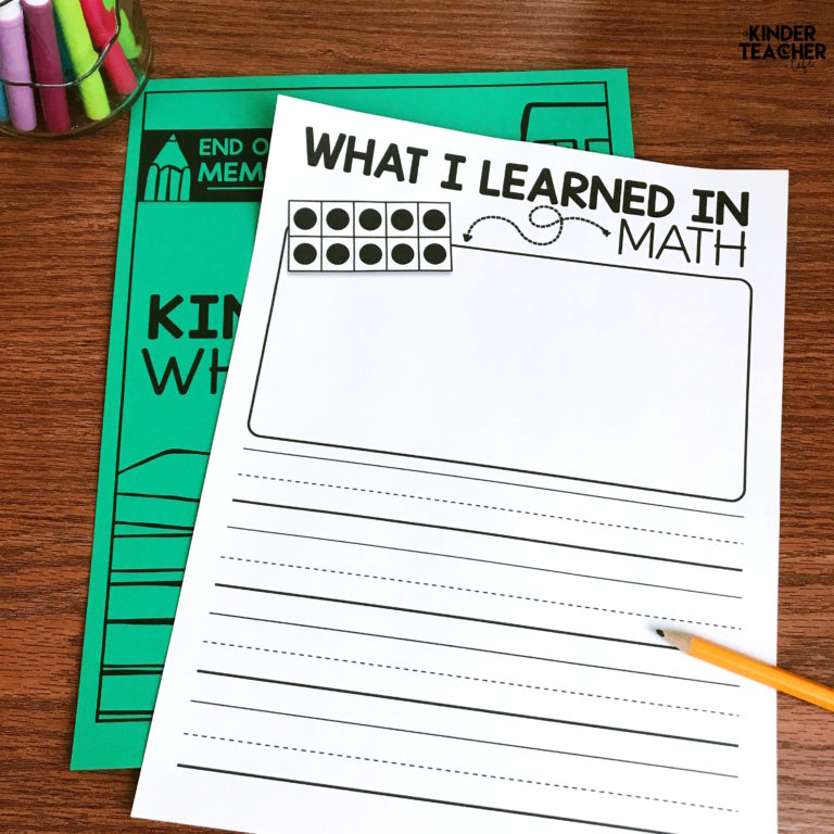 End-of-the-Year Memory Book {Free Printables!} - A Kinderteacher Life
