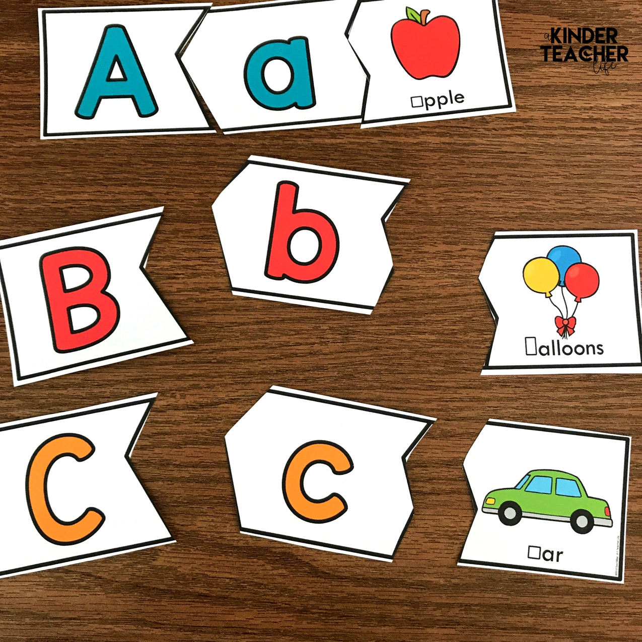 Alphabet Puzzles FREEBIE - A Kinderteacher Life