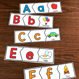 Alphabet Puzzles FREEBIE - A Kinderteacher Life