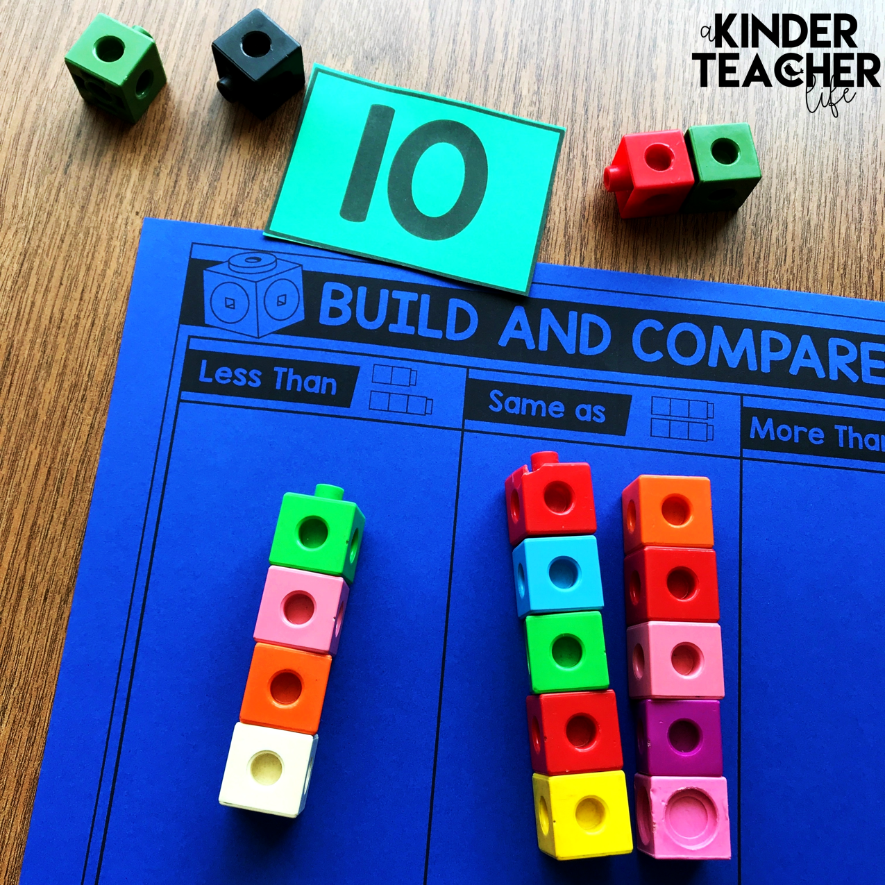 Comparing Numbers Math Center Activities - A Kinderteacher Life