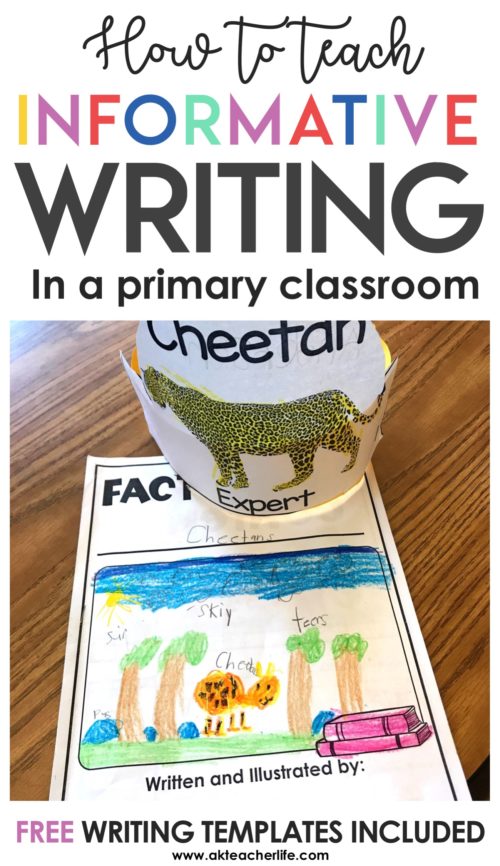 How to Teach Informative Writing - A Kinderteacher Life