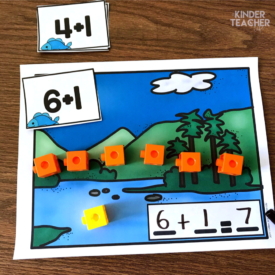 One More, One Less Math Center Activities - A Kinderteacher Life