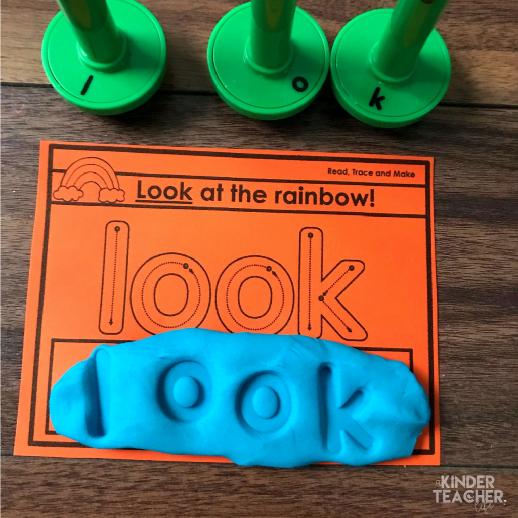 Sight Word Game: Read, Trace, and Make - A Kinderteacher Life
