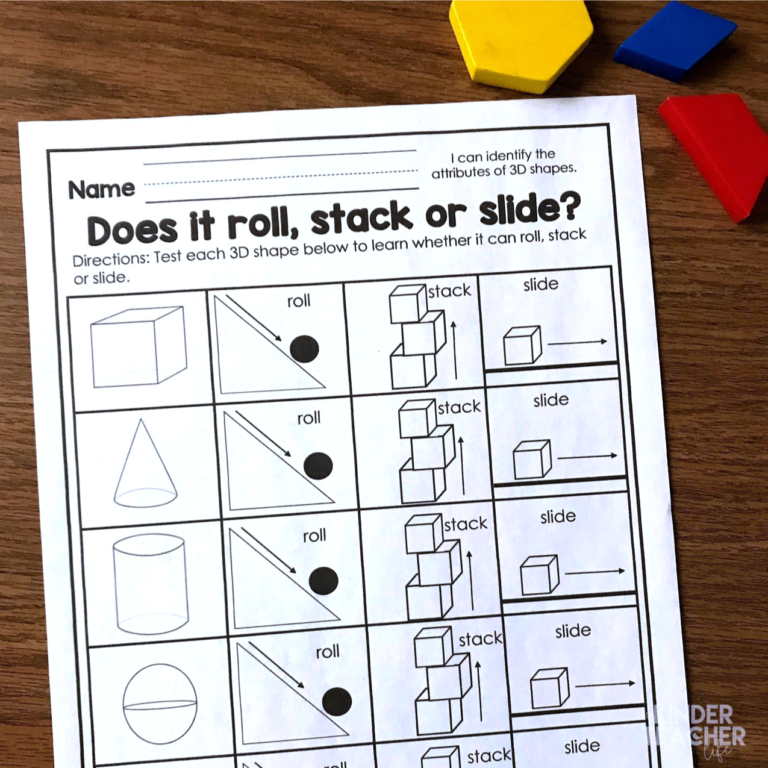 How to Teach 2d and 3d Shapes - A Kinderteacher Life
