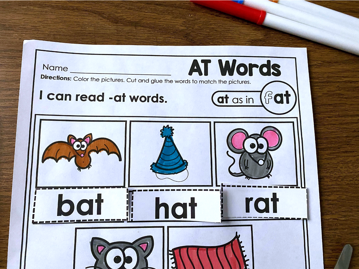 how to practice CVC words - A Kinderteacher Life