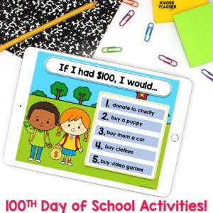 SIX Quick and Fun 100th Day of School Activities - A Kinderteacher Life