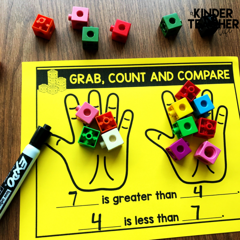 9 Quick And Easy Math Center Activities - A Kinderteacher Life