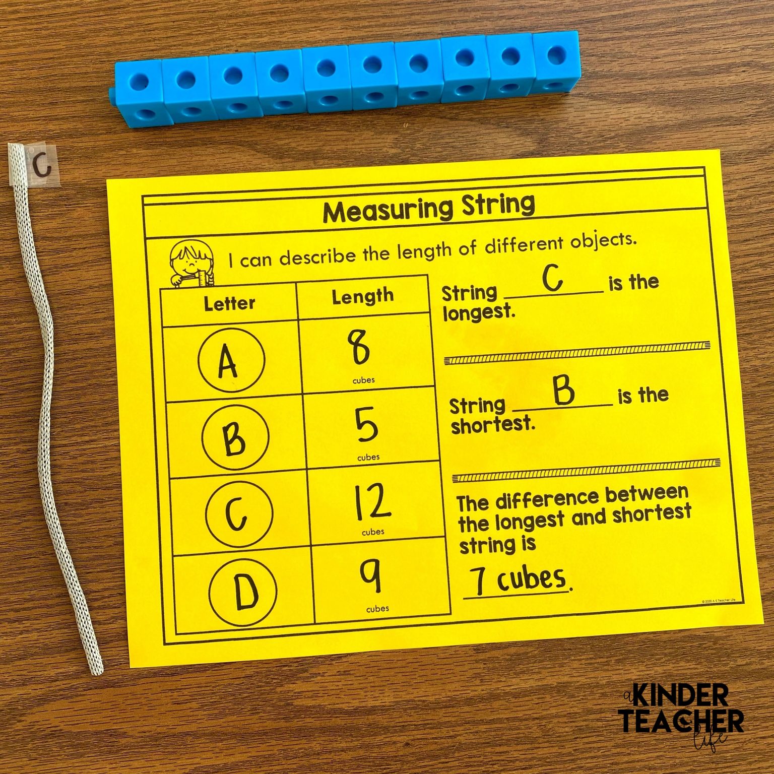 The Best Kindergarten Measurement Math Centers - A Kinderteacher Life