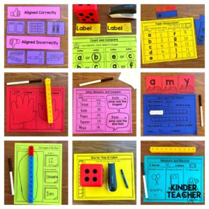 The Best Kindergarten Measurement Math Centers - A Kinderteacher Life