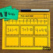 Kindergarten Hands-On Math Centers: Addition - A Kinderteacher Life