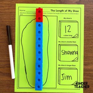 The Best Kindergarten Measurement Math Centers - A Kinderteacher Life