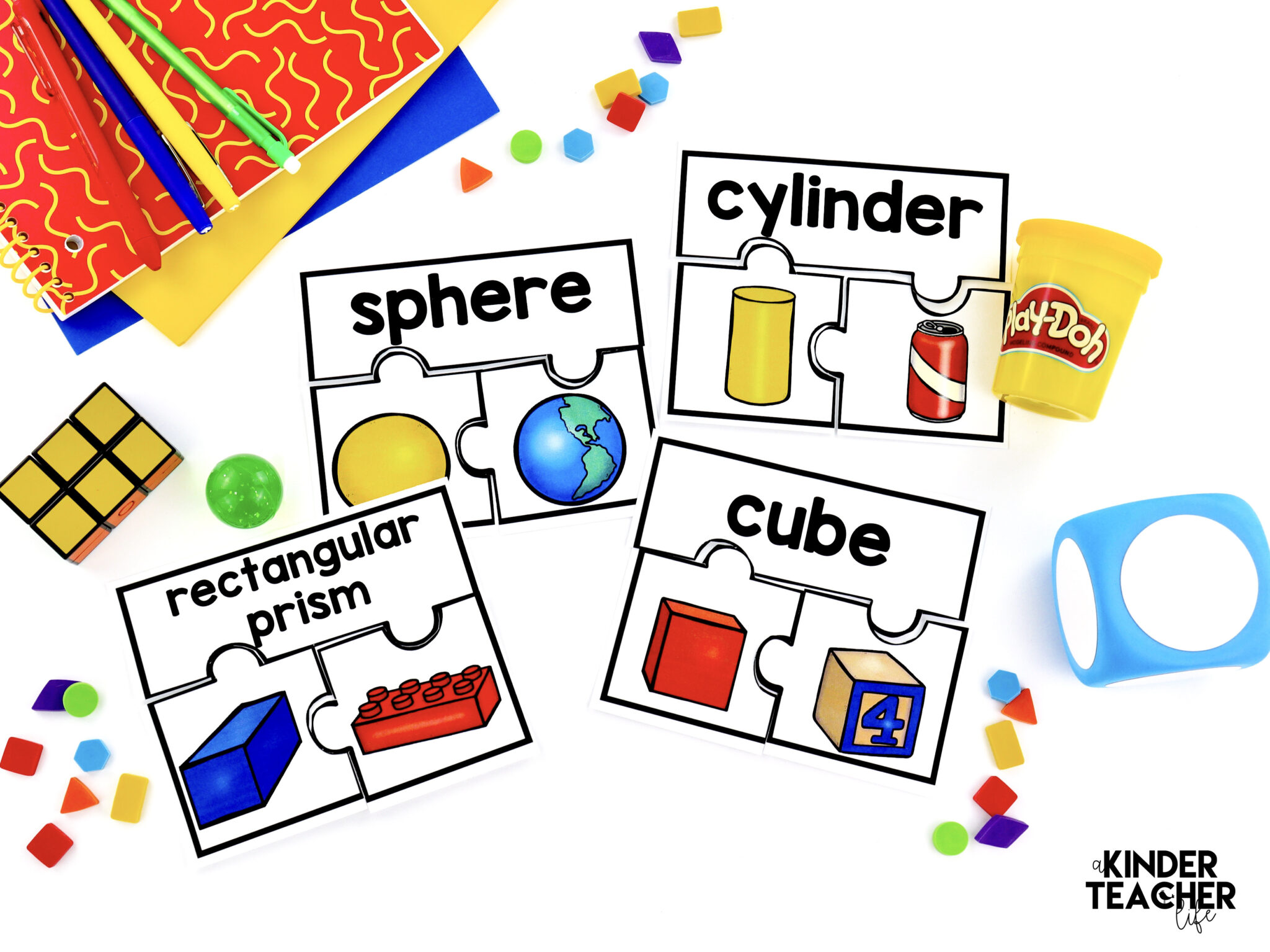 Fun Ways to Teach 2D and 3D Shapes - A Kinderteacher Life