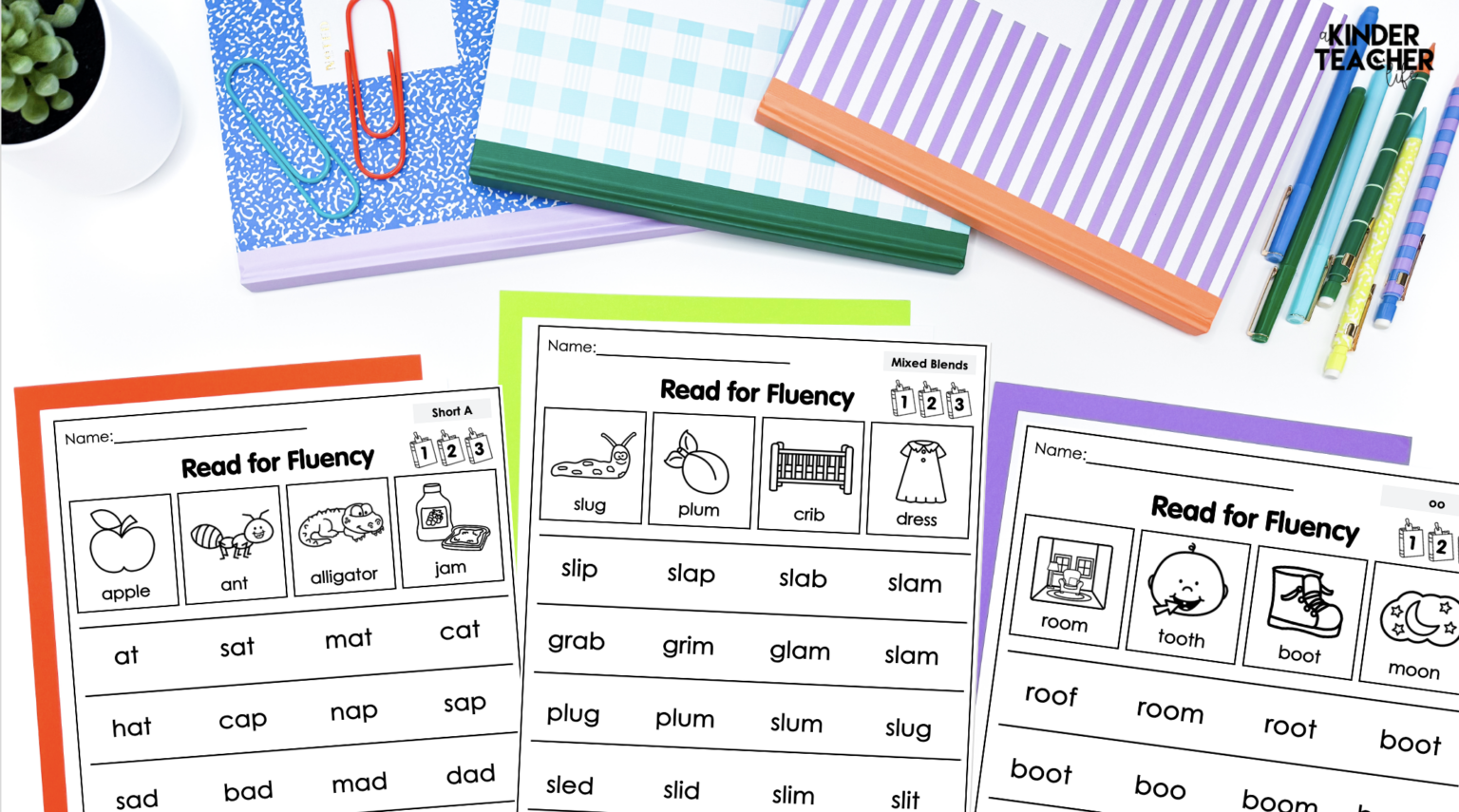 Fluency Grids for Early Literacy - A Kinderteacher Life